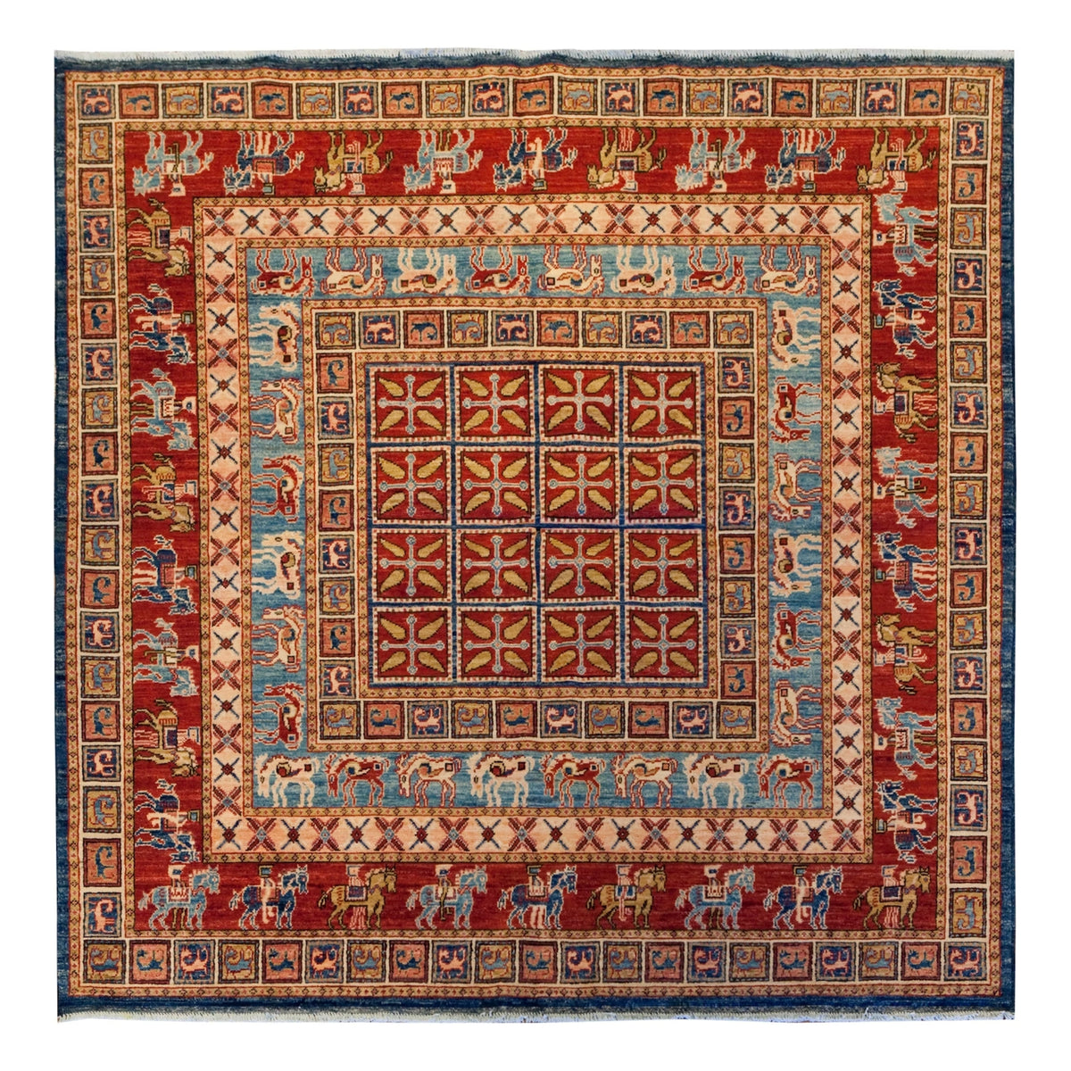 Pazyrak II Hand-knotted Rug– ISHKAR
