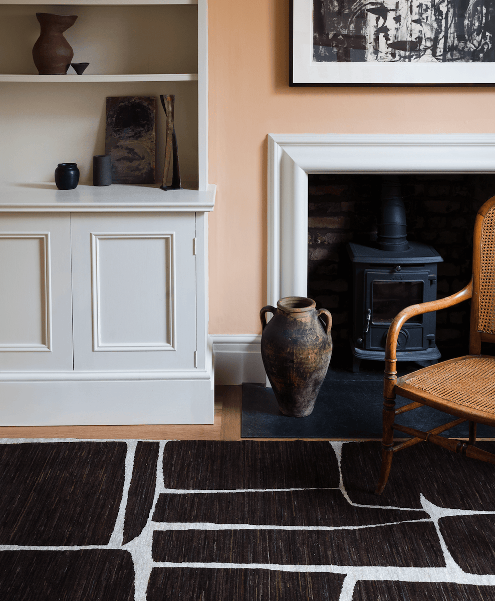 Courts and Fields 5 Hand-knotted Rug– ISHKAR