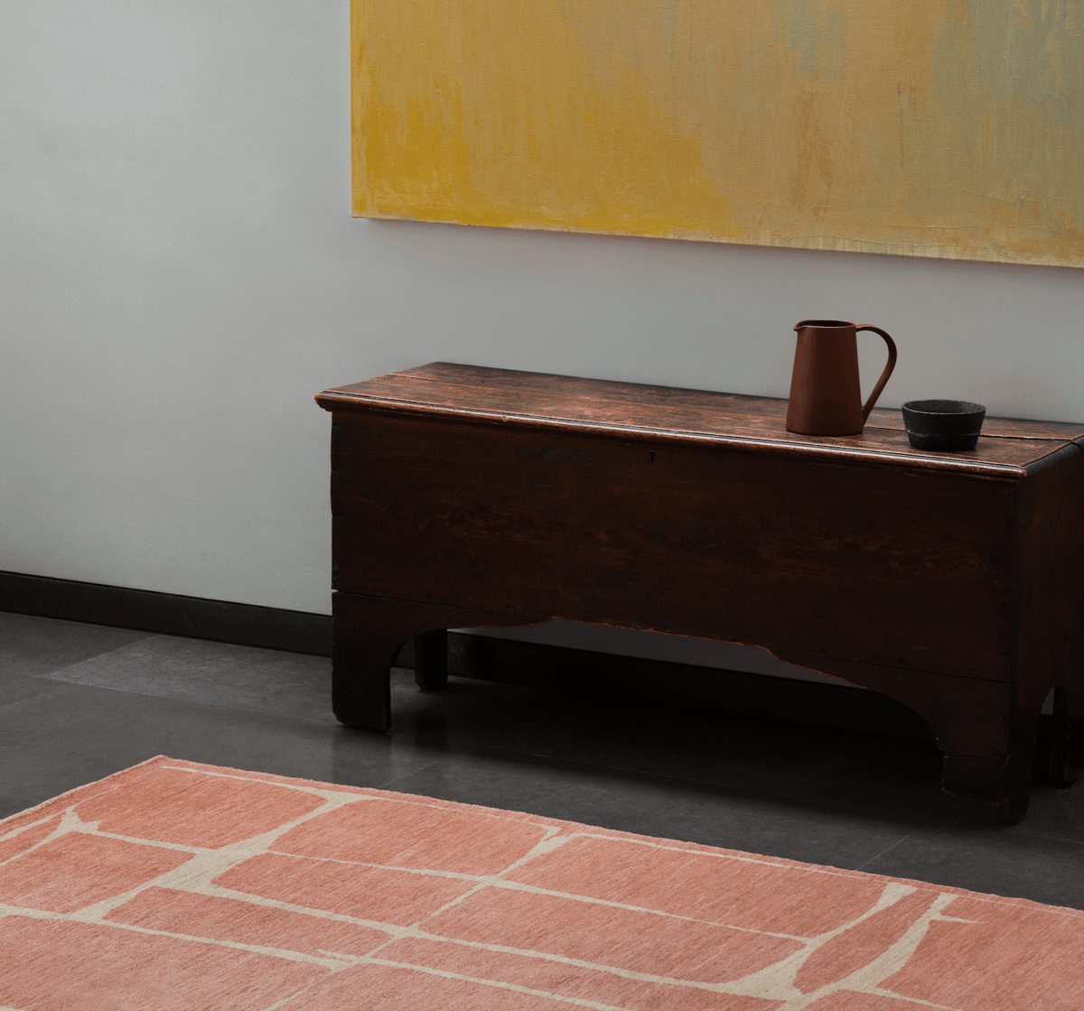 Courts and Fields 2 Hand-knotted Rug– ISHKAR