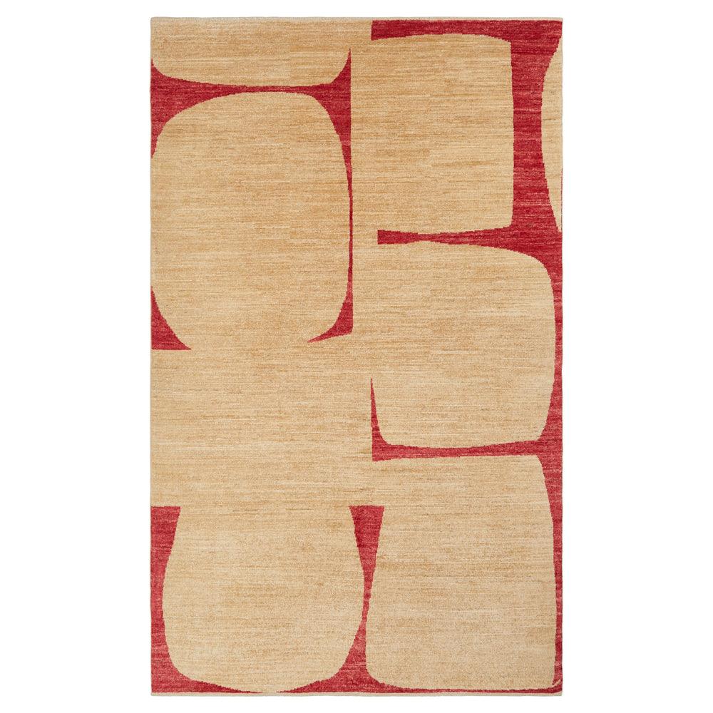 Courts and Fields 3 Hand-knotted Rug